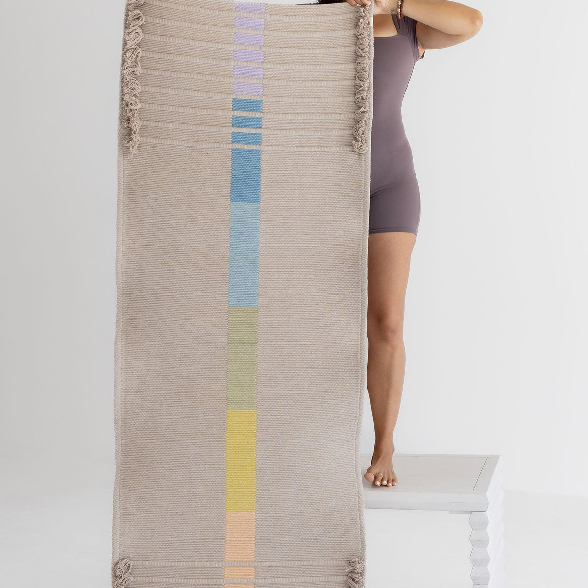 Organic Cotton Yoga Rug: Chakra Align